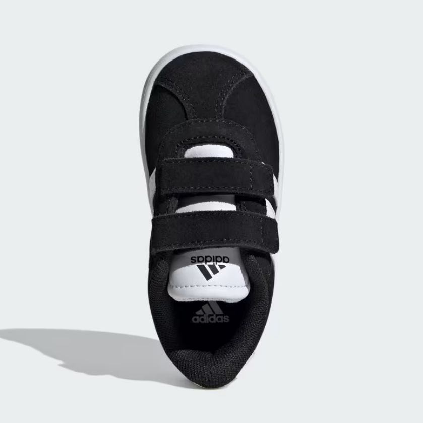 adidas - VL Court 3.0 CF - Black/White Velcro -Kids [ID9158] – leftfoot.sg