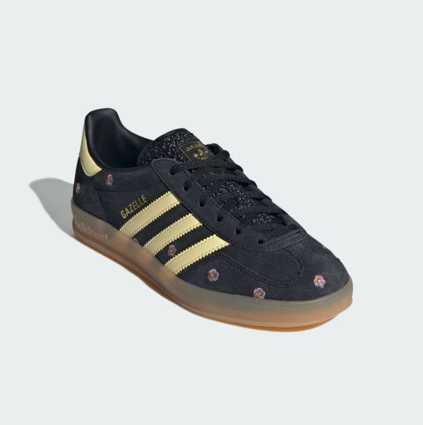 Leftfoot - adidas - Gazelle Indoor - Core Black/Almost Yellow - Women's ...